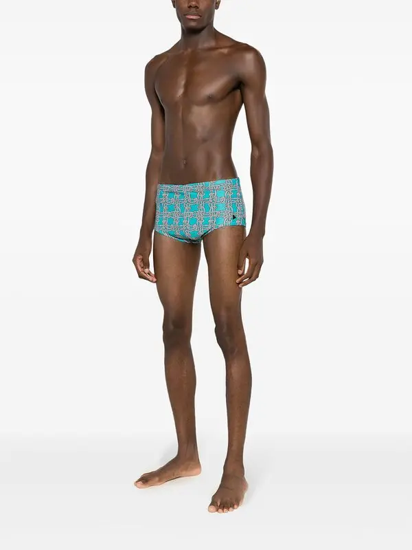 AMIR SLAMA Graphic-print Swimming Trunks