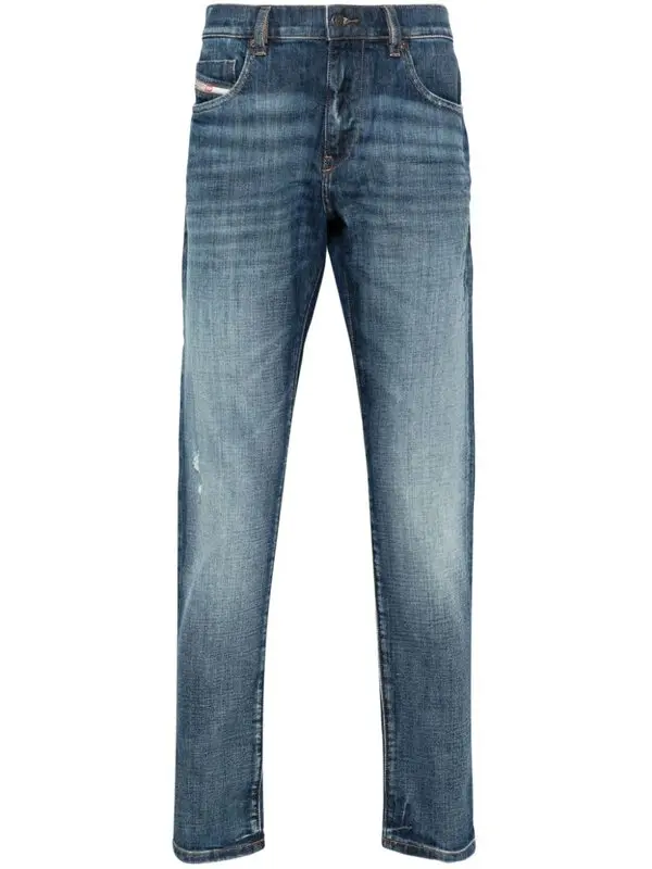 DIESEL® D-strukt Mid-rise Slim-fit Jeans - Blue