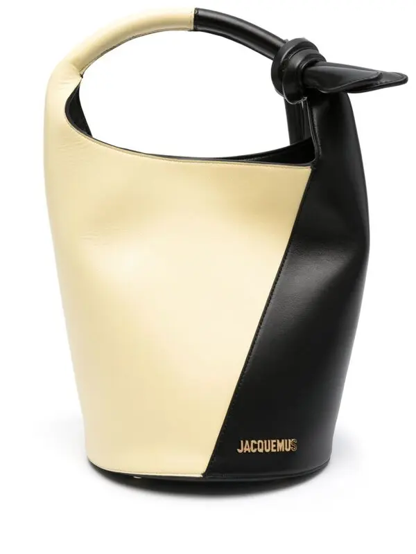Jacquemus Le Petit Tourni Leather Bucket Bag - Yellow