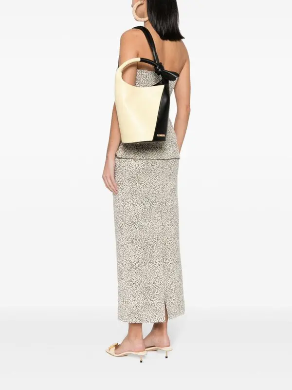 Jacquemus Le Petit Tourni Leather Bucket Bag - Yellow