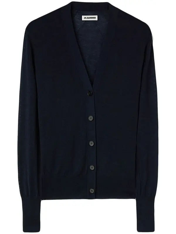 JIL SANDER V-neck Cashmere Cardigan