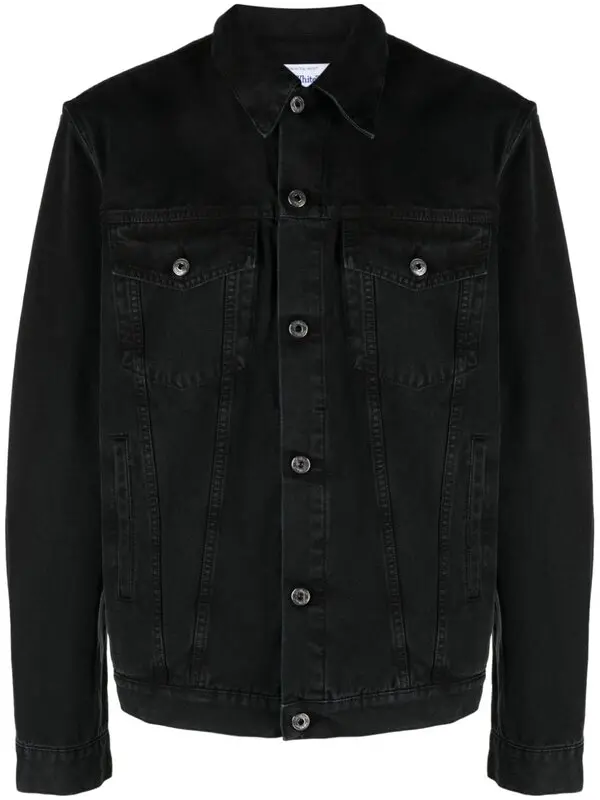Off-White Logo-embroidered Denim Jacket