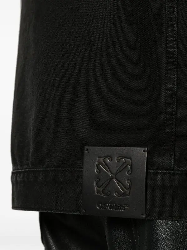Off-White Logo-embroidered Denim Jacket