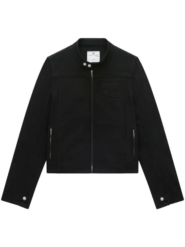 COURREGES Zip-up Denim Jacket