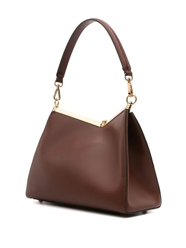 Etro Vela Leather Shoulder Bag - Brown