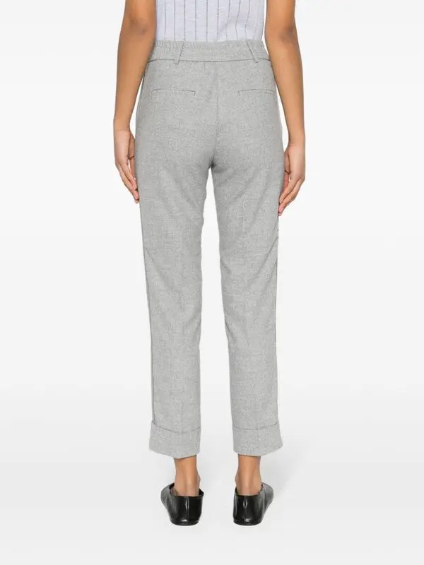 Peserico Bead-embellished Cropped Trousers