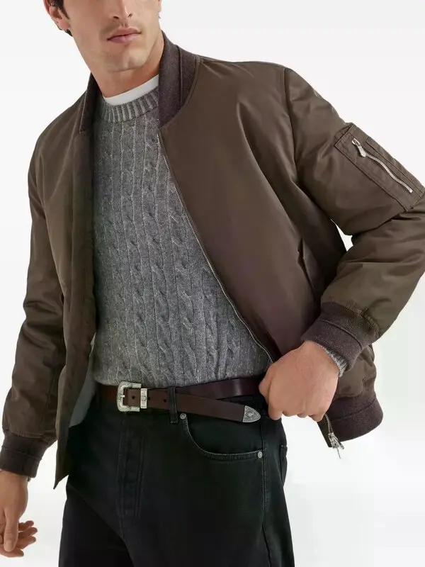 Brunello Cucinelli Cable Knit Jumper - Grey