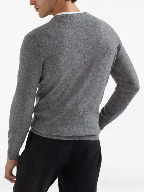 Brunello Cucinelli V-neck Sweater - Grey