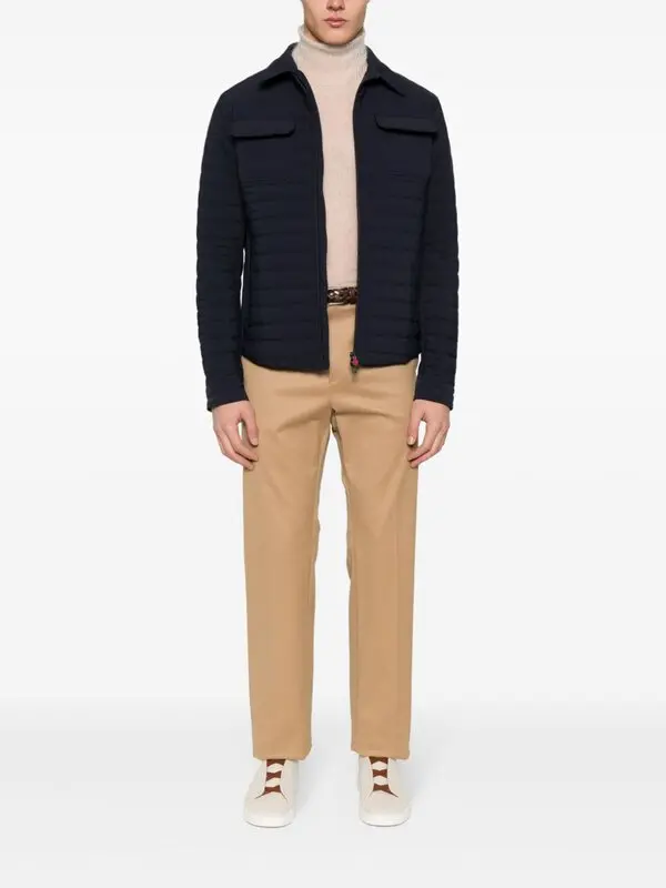 Kiton Lightweight Padded Jacket - Blue