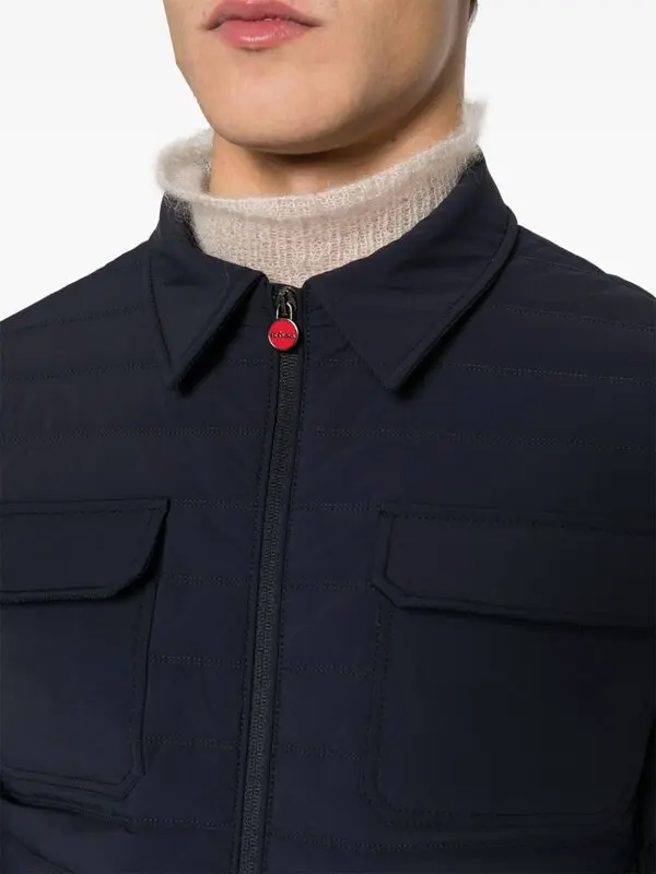 Kiton Lightweight Padded Jacket - Blue