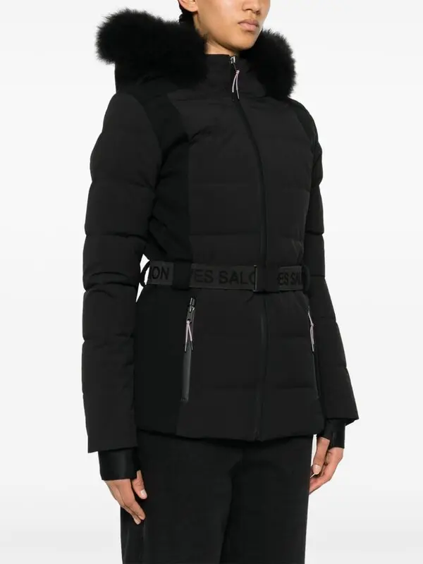 YVES SALOMON Colourblock Puffer Jacket