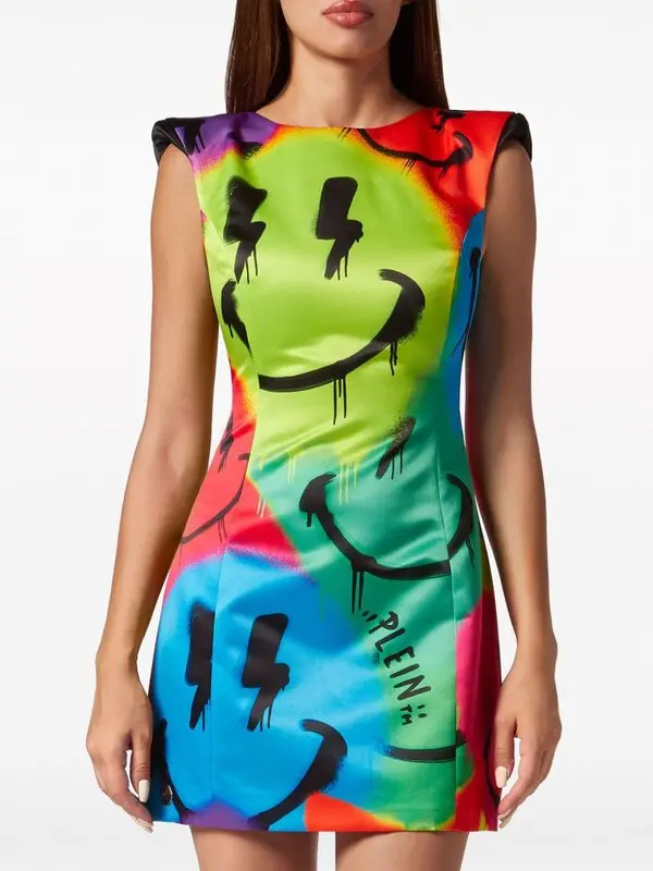 Philipp Plein Graphic-print Mini Dress