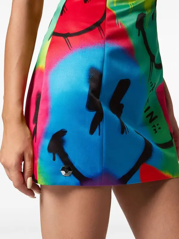 Philipp Plein Graphic-print Mini Dress
