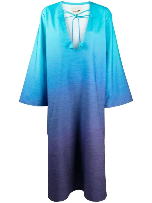 BAMBAH Mosa Gradient-effect Linen Kaftan