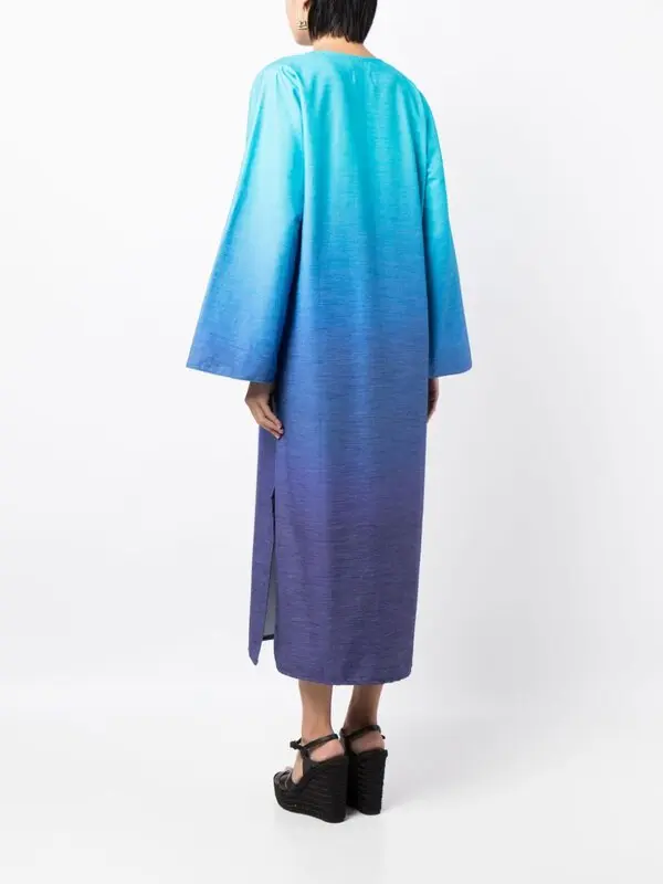 BAMBAH Mosa Gradient-effect Linen Kaftan