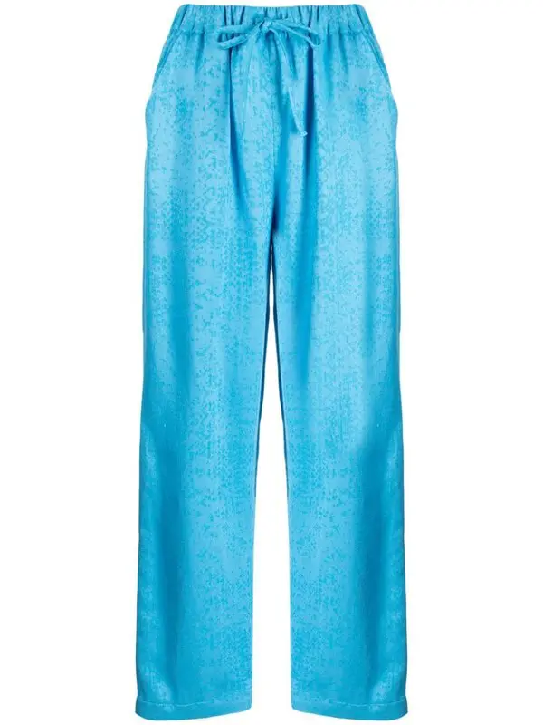 BAMBAH Torin Abstract-print Linen Lounge Trousers