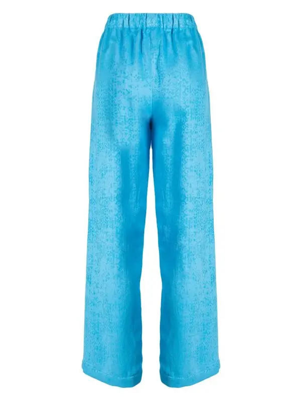 BAMBAH Torin Abstract-print Linen Lounge Trousers