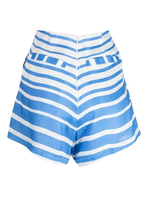 BAMBAH Sicily Striped Linen Shorts