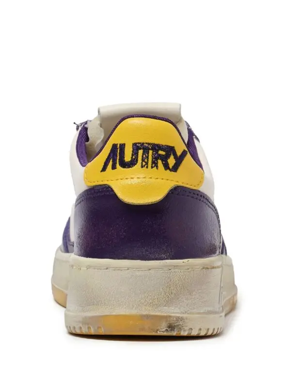 AUTRY Medalist Super Vintage Distressed Sneakers - Purple