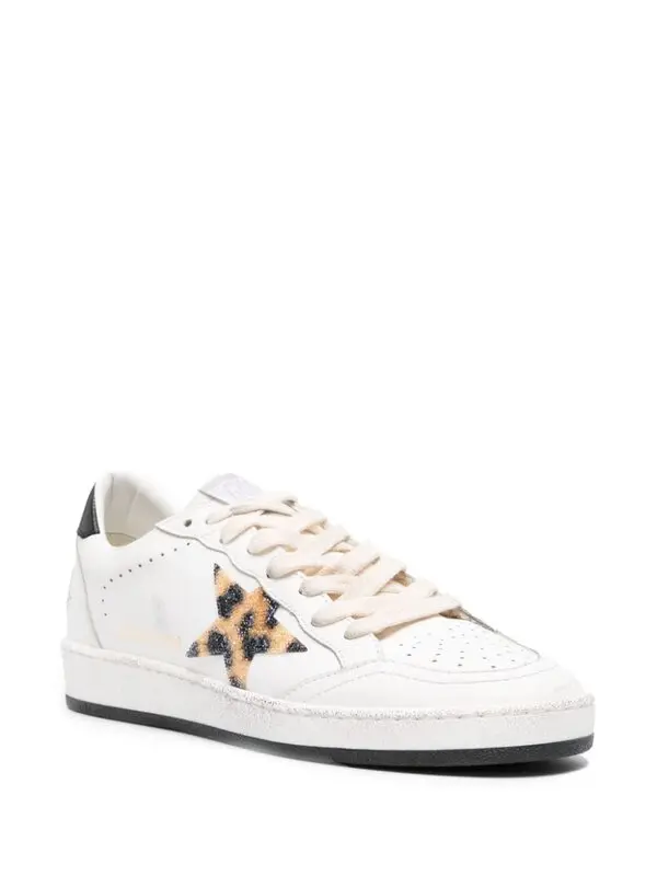 GOLDEN GOOSE Ball Star Leather Sneakers - White