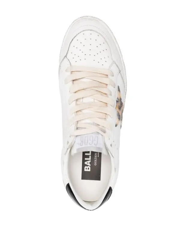 GOLDEN GOOSE Ball Star Leather Sneakers - White