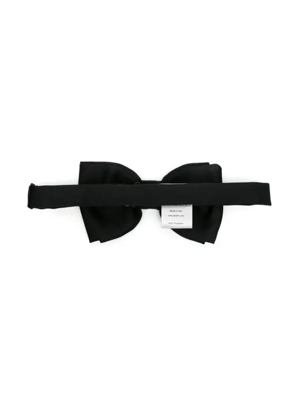 LARDINI Satin-finish Bow Tie - Black