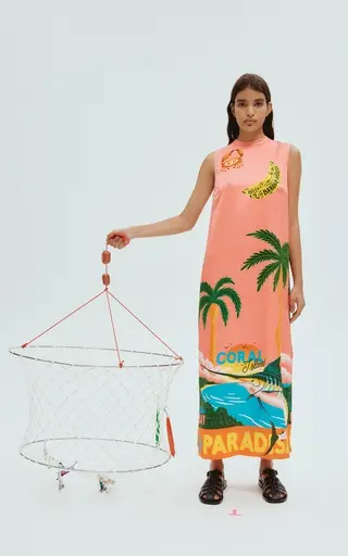 alemais paradiso silk midi dress Alemais - Paradiso Sundress