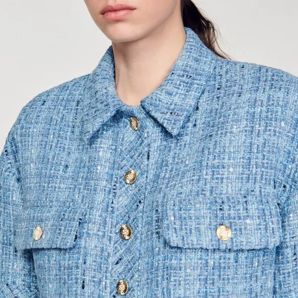 Sandro Short Tweed Jacket