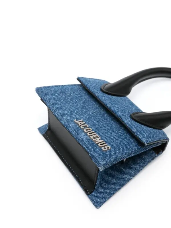 Jacquemus Le Chiquito Homme Denim Top Handle Bag - Blue | Editorialist