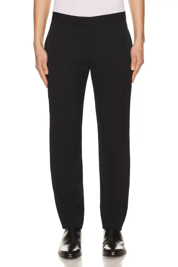 Saint Laurent Pantalon Ajuste - Nero