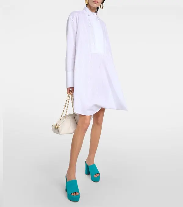 GIANVITO ROSSI Holly Suede Platform Mules - Blue