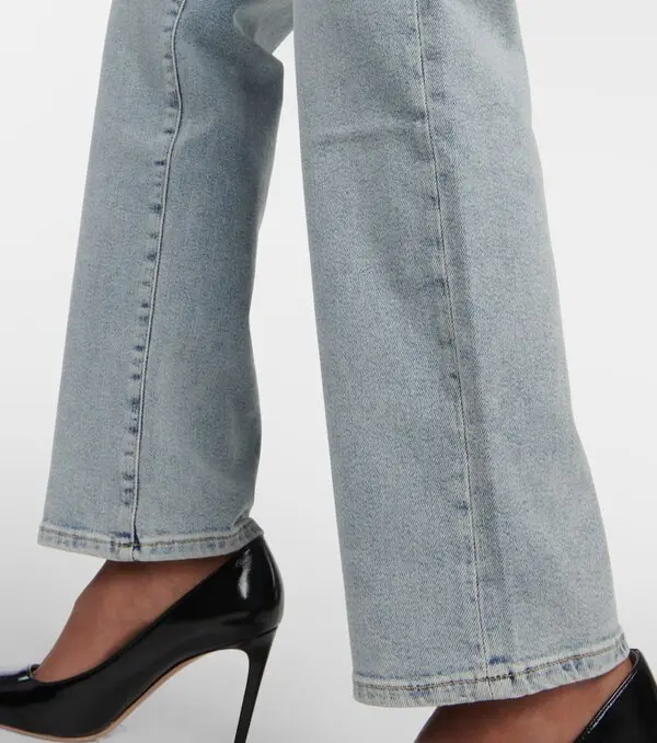 7 For All Mankind Ellie Mid-rise Straight Jeans - Blue