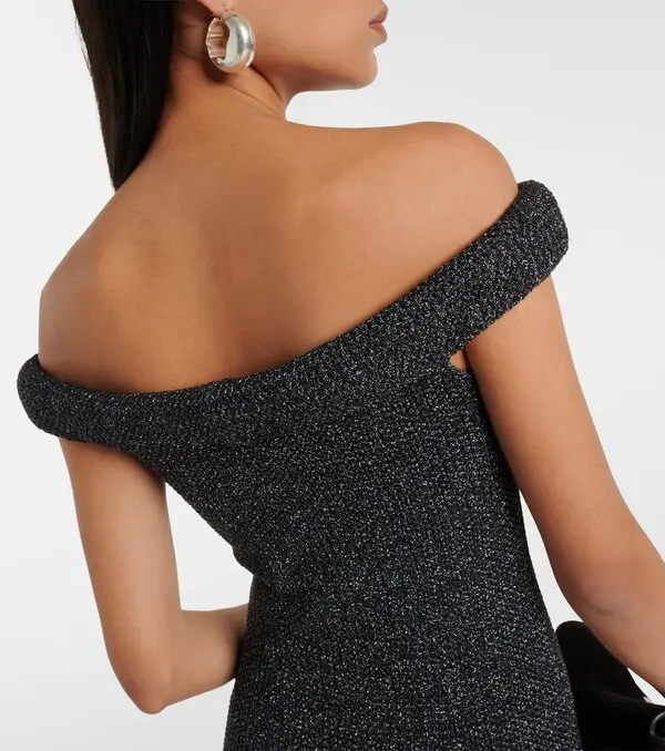 TOTEME Off-shoulder Knit Maxi Dress