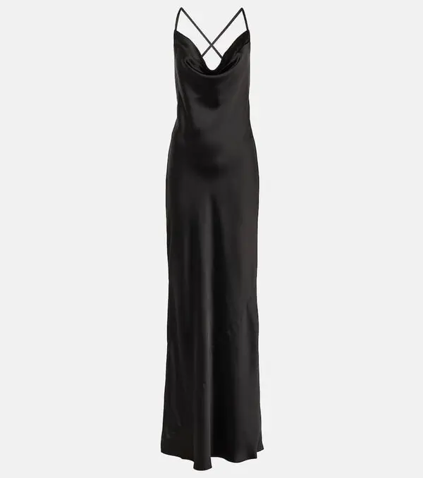 Norma Kamali Satin Slip Gown