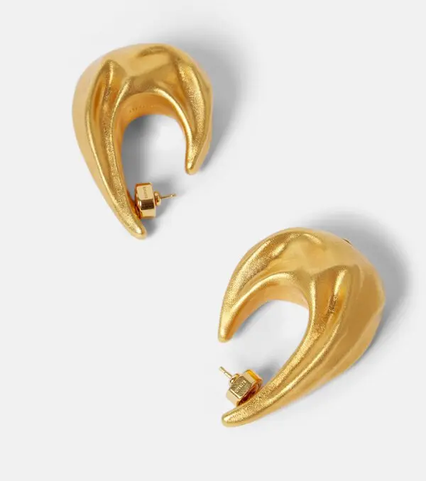 Khaite Medium Plated Hoop Earrings