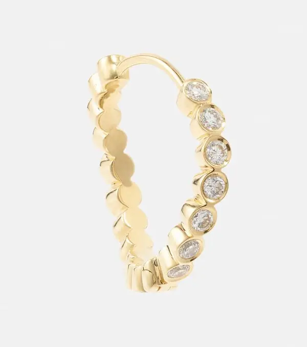 Sophie Bille Brahe Courant 18kt Single Earring With Diamonds - Gold