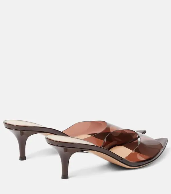 GIANVITO ROSSI Elle 55 Mules - Brown