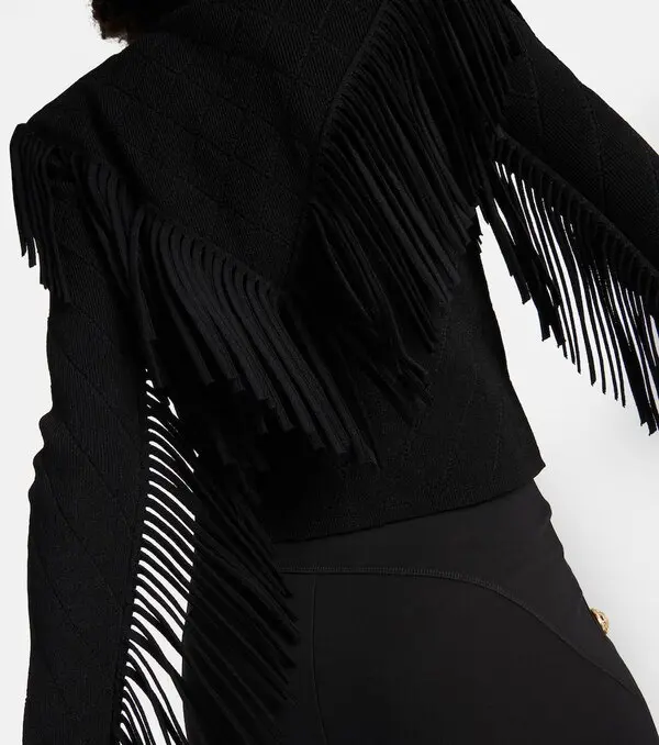 Balmain Fringed Cardigan