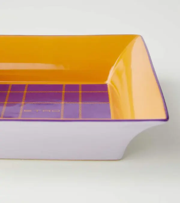 Etro Paisley Porcelain Decorative Tray