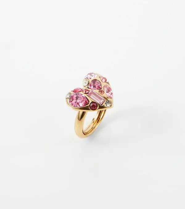 Oscar De La Renta Gemstone Heart Ring