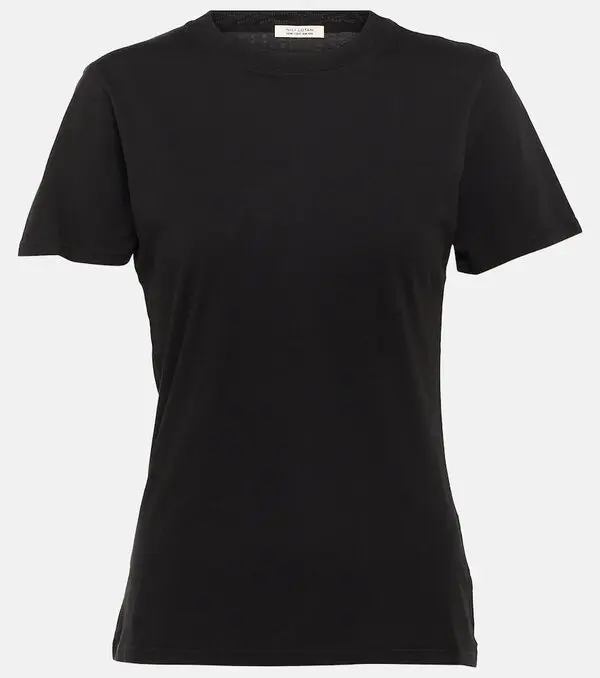 NILI LOTAN Mariela Cotton Jersey T-shirt - Black