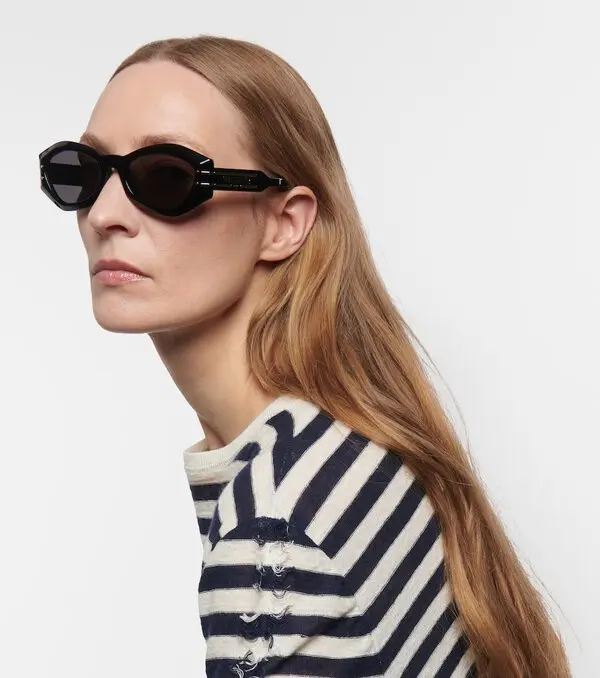 Dior Diorsignature B1u Oval Sunglasses - Black