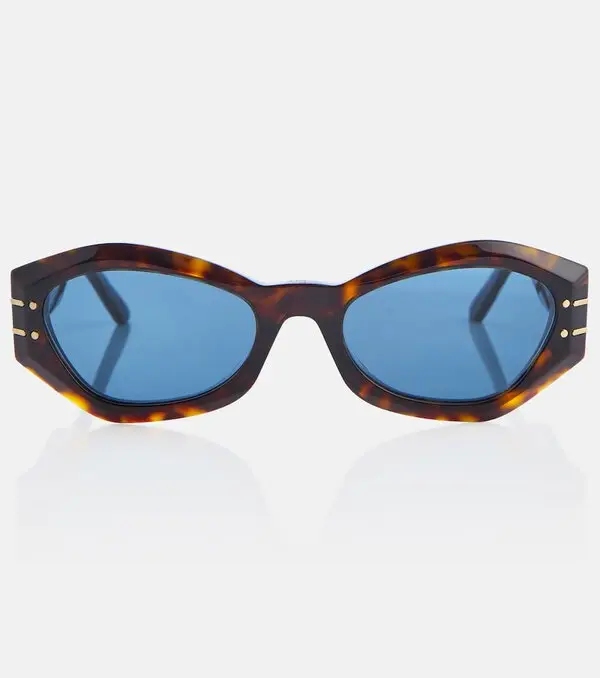Dior Diorsignature B1u Oval Sunglasses - Brown