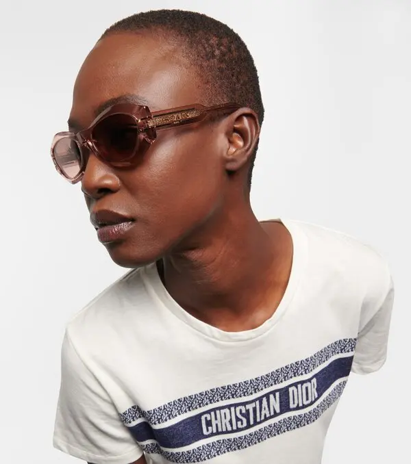 Dior Diorsignature B1u Oval Sunglasses - Pink
