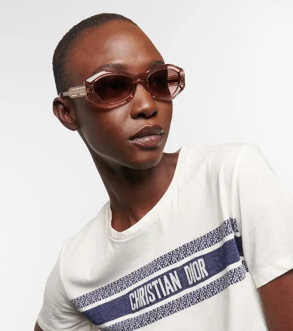 Dior Diorsignature B1u Oval Sunglasses - Pink