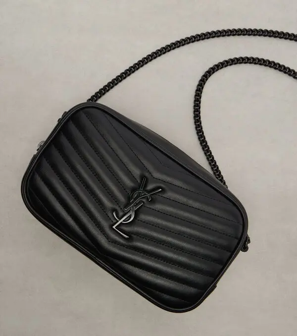 Saint Laurent Lou Mini Leather Shoulder Bag