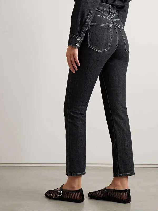 Alaïa Archetypes High-rise Slim-leg Jeans