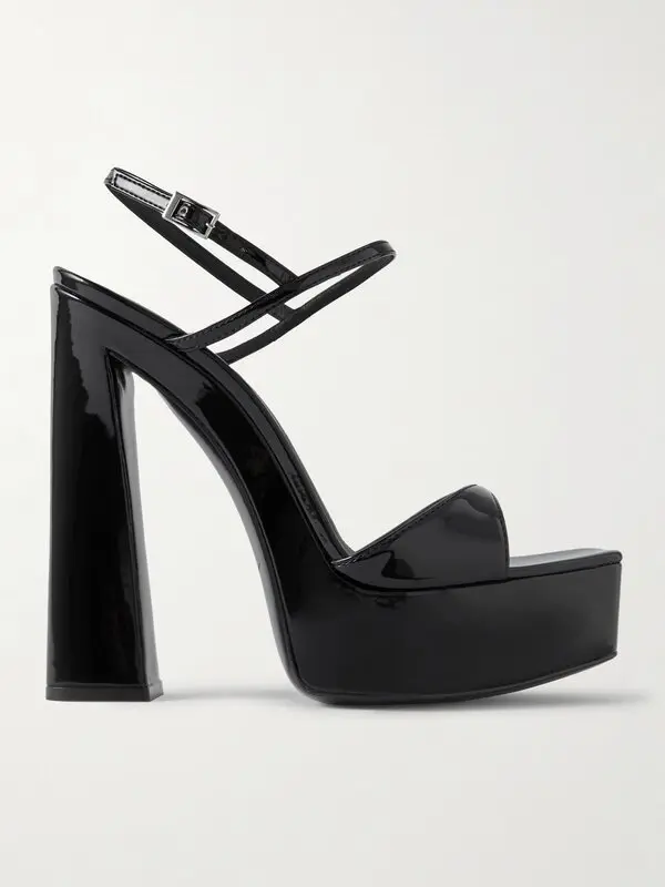 GIUSEPPE ZANOTTI Patent-leather Platform Sandals