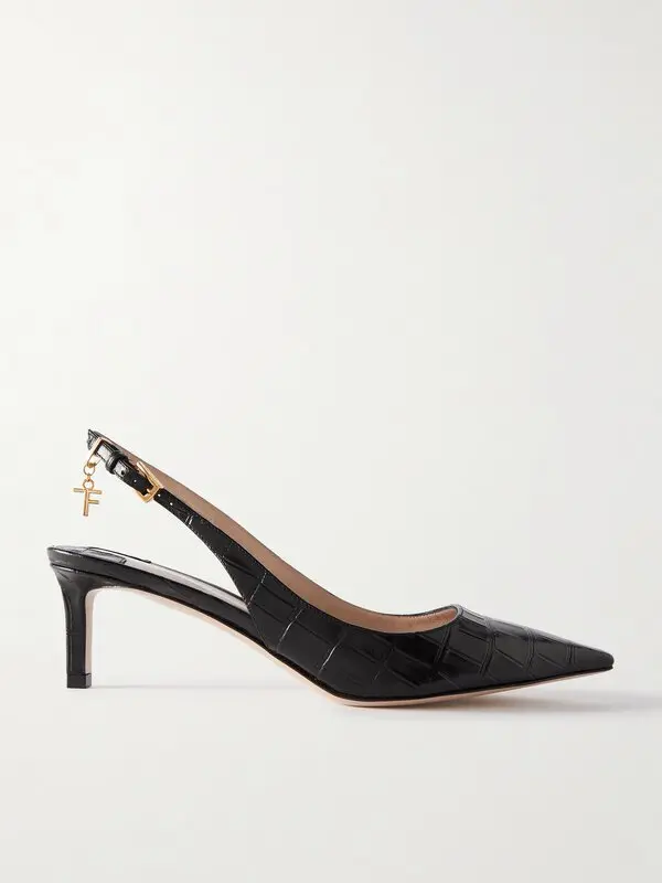 TOM FORD Angelina Logo-embellished Pumps