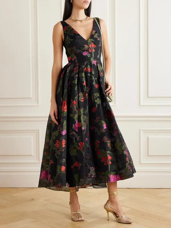 erdem celestina cutwork-organza dress Erdem Celestina Cutwork-Organza Dress - Neutrals